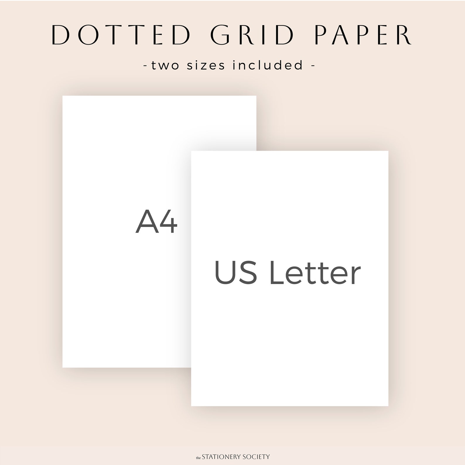 Dotted Grid Paper - Printable Pdf Digital Desk Organization Tool ...