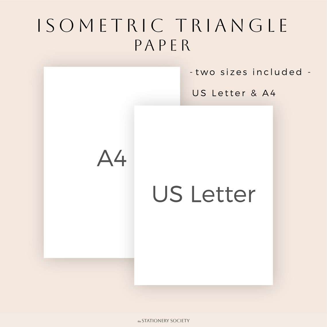 Isometric Triangle Graph Paper - Printable Pdf Digital Desk ...