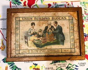 Antique Toy Blocks - Etsy