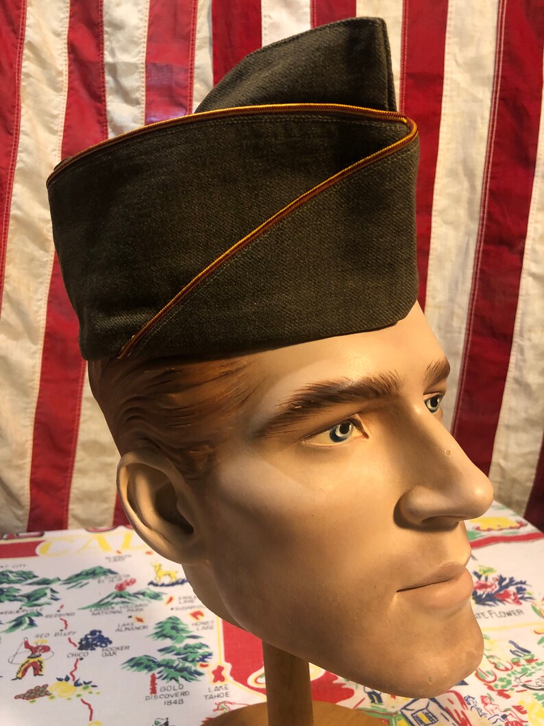 Military Surplus 4 Original 1950's Army Issued Surplus Garrison Caps ...