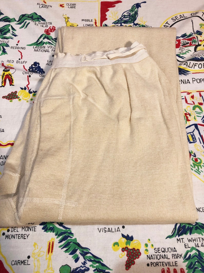 Military Surplus 1950's USGI Original Army Thick Wool Winter Long Johns ...