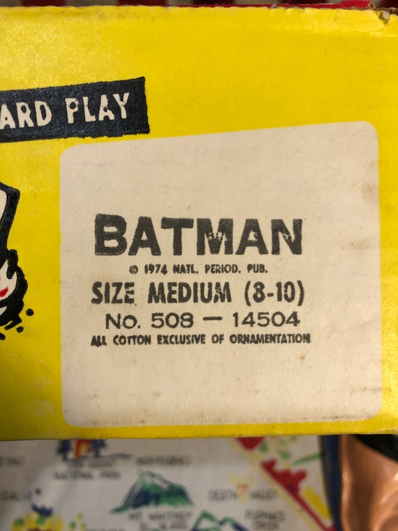 Original Ben Cooper Batman Halloween Costume 1970's … - Gem