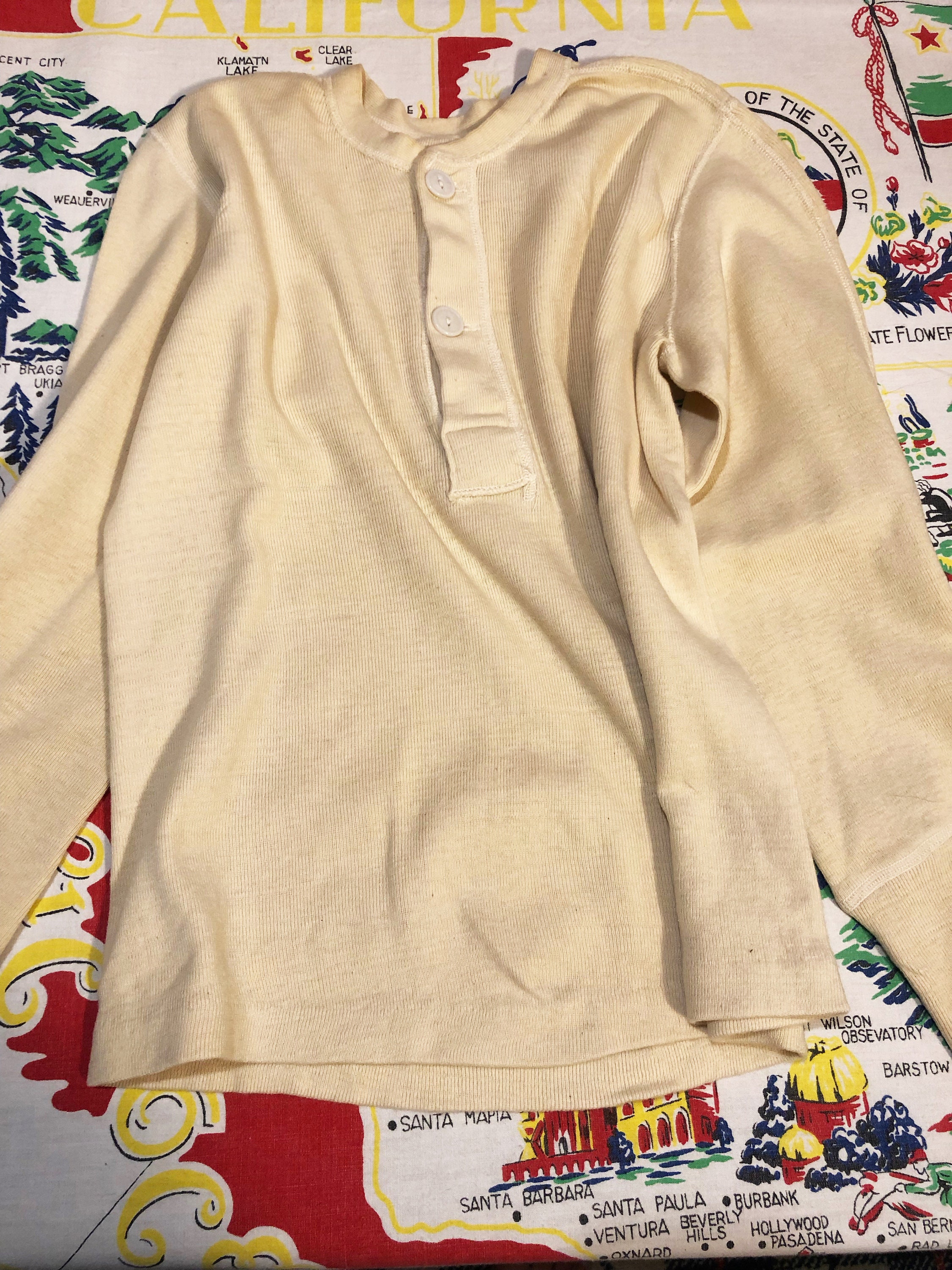 Military Surplus 1950's USGI Original Army Thick Wool Winter Long Johns ...