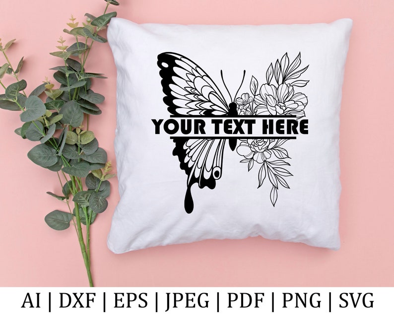 Split Butterfly SVG DXF PNG Cut File for Cricut Individual - Etsy