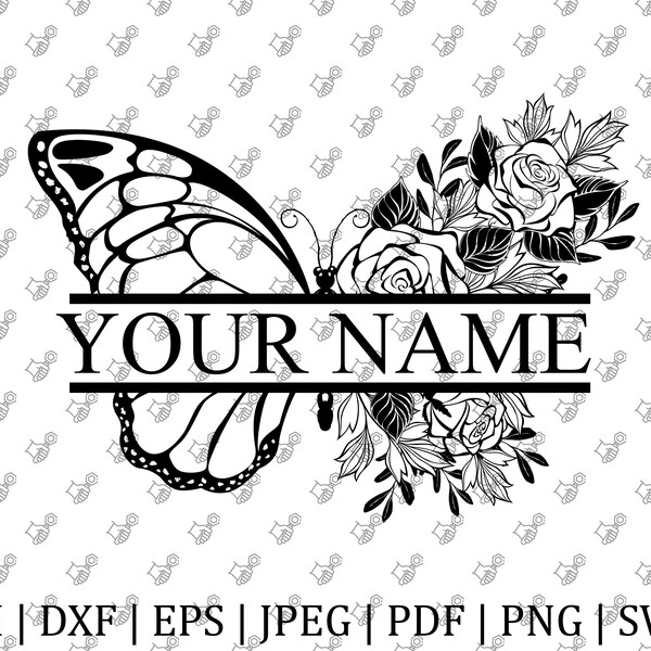 Split Butterfly Art - Etsy