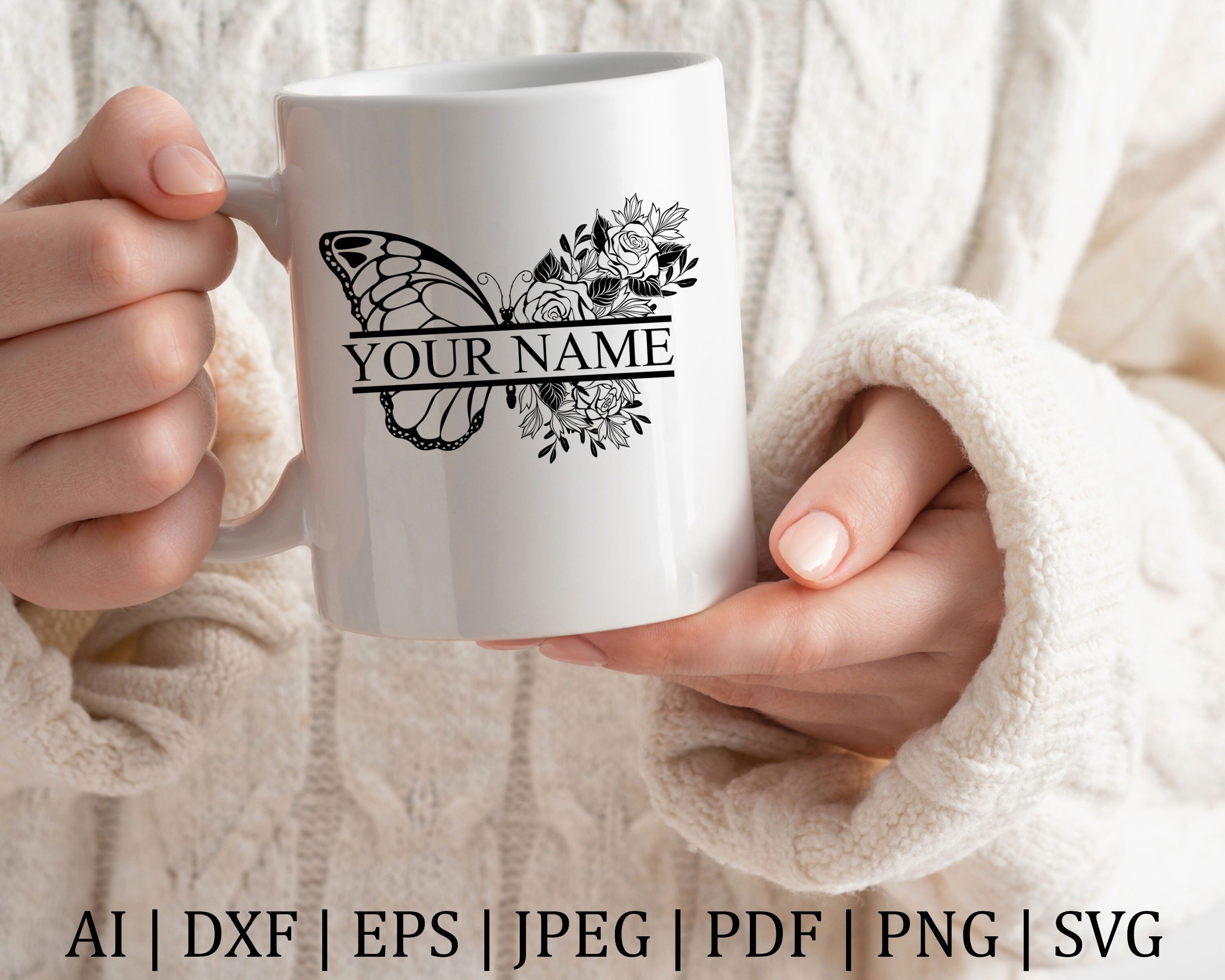 Split Butterfly SVG DXF PNG Cut File for Cricut Individual - Etsy Australia