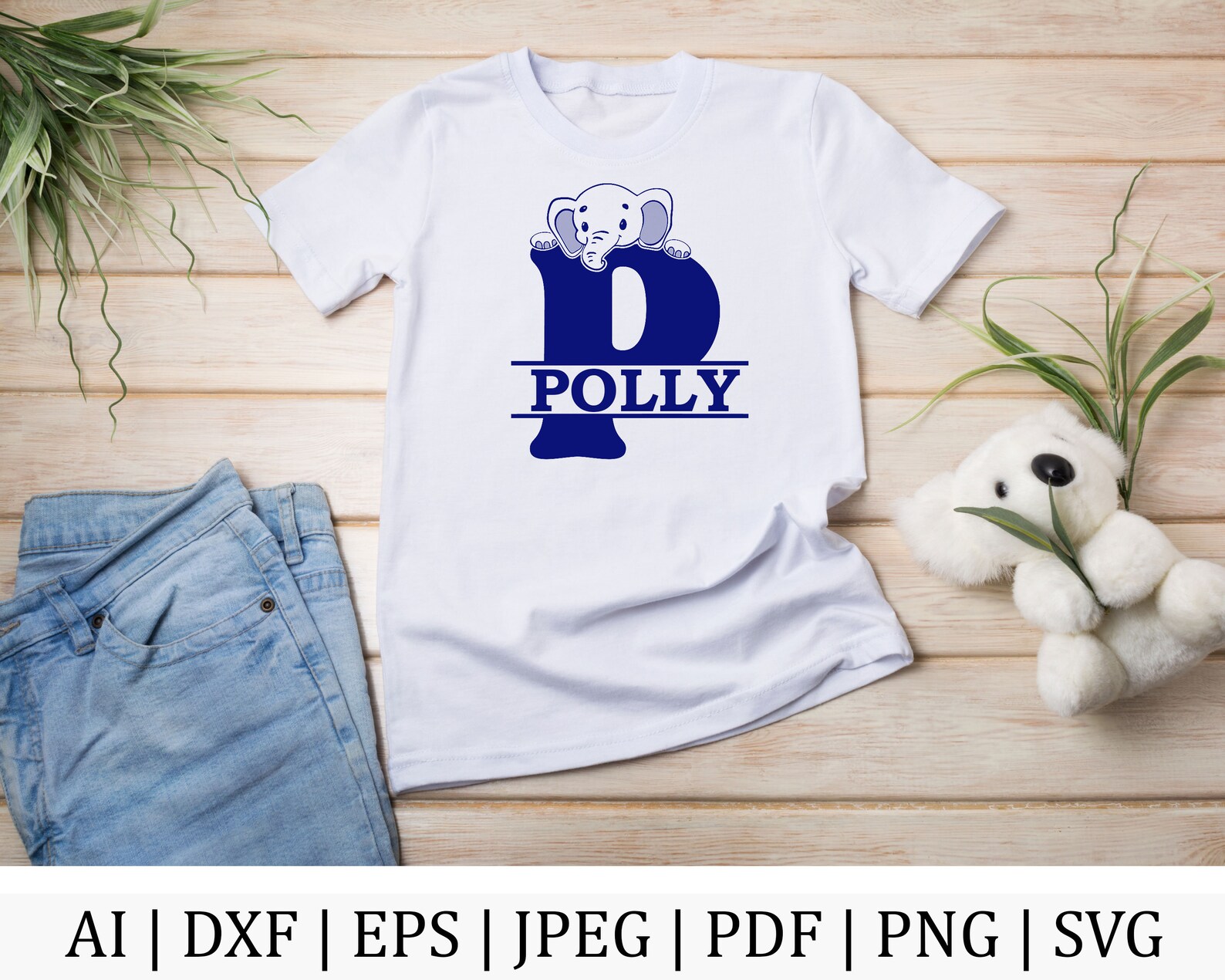 Split Monogram Elephant Alphabet SVG DXF PNG Split Monogram - Etsy