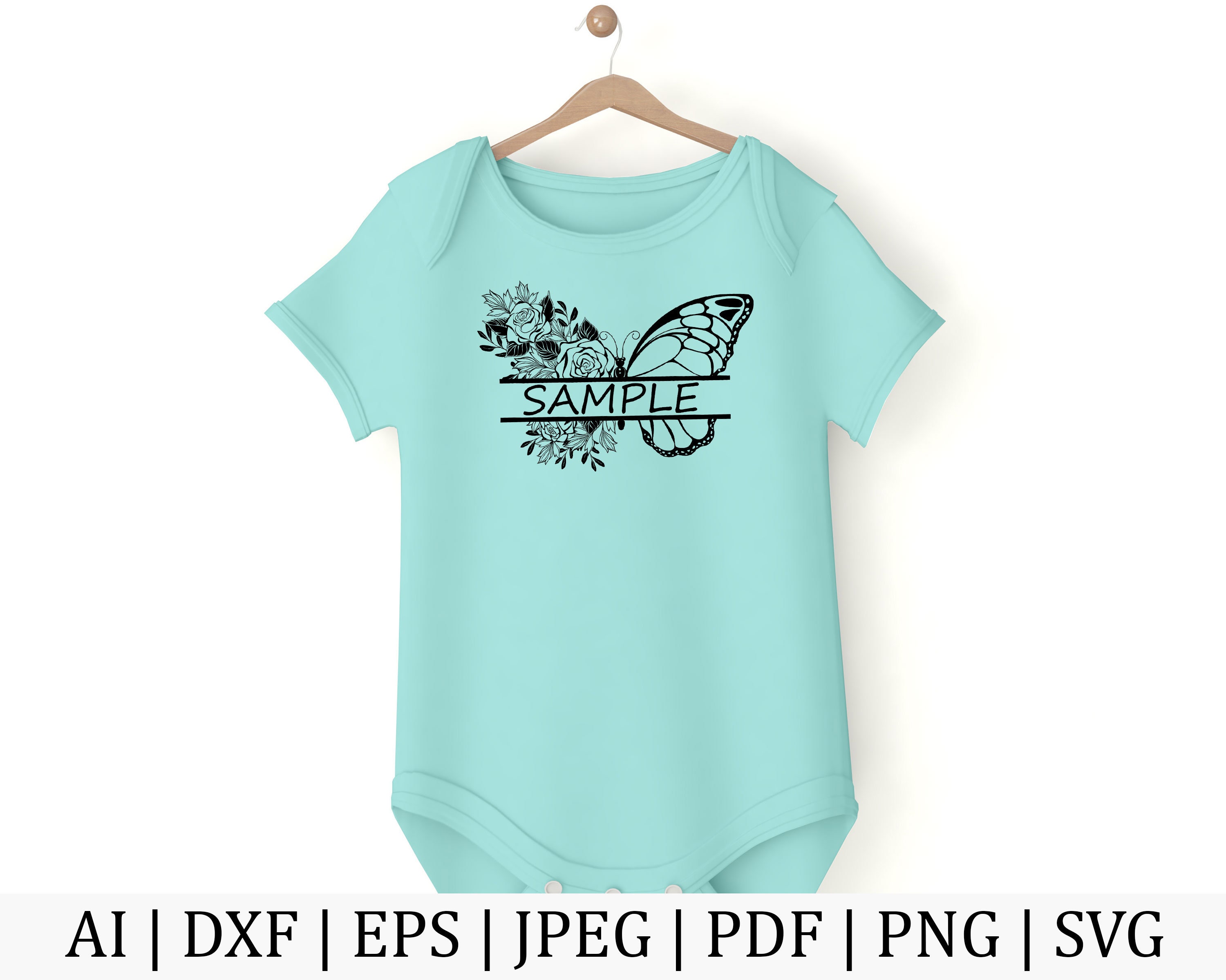 Split Butterfly SVG, DXF, PNG, Cut File for Cricut, Individual Svg Png Dxf Cut Files, Tattoo ...