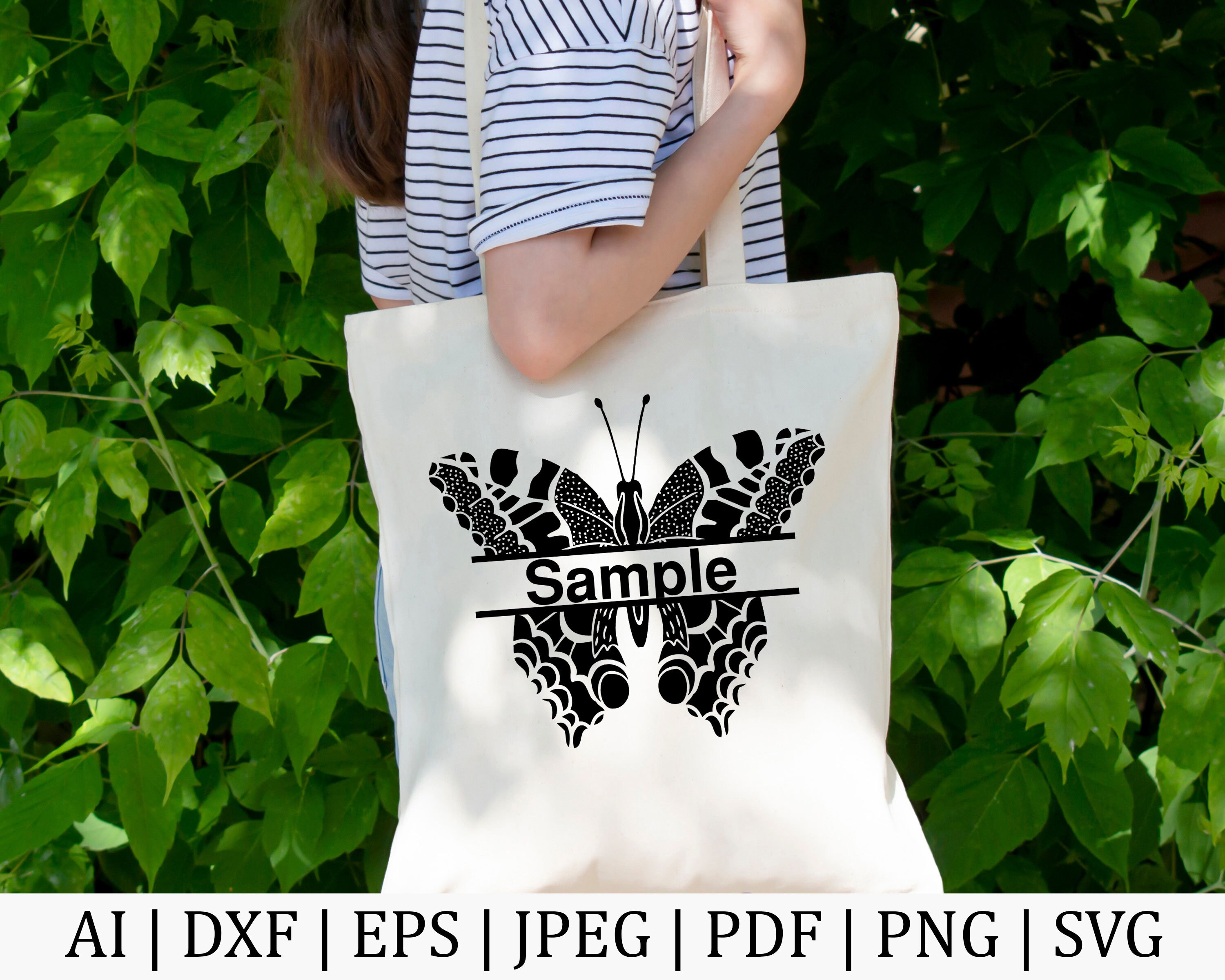 Split Butterfly SVG, DXF, PNG, Cut File for Cricut, Individual Svg Png Dxf Cut Files, Tattoo ...