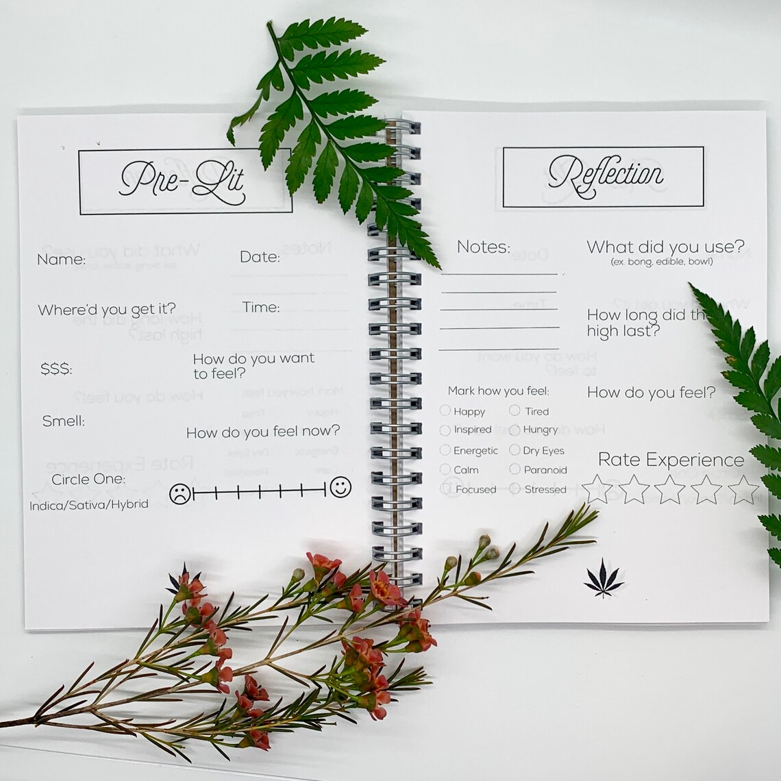 The Bud Log Cannabis Journal Weed Log Journal Weed - Etsy