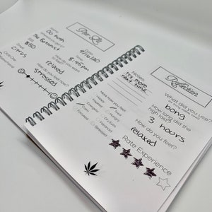 The Bud Log Cannabis Journal Weed Log Journal Weed - Etsy