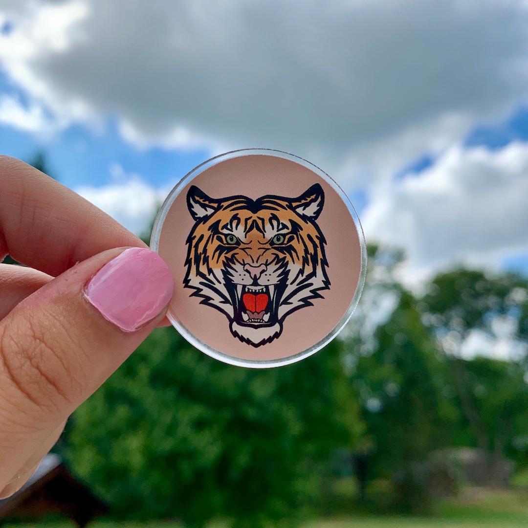 Tiger Pin, Acrylic Pin, Enamel Pins, Button - Etsy