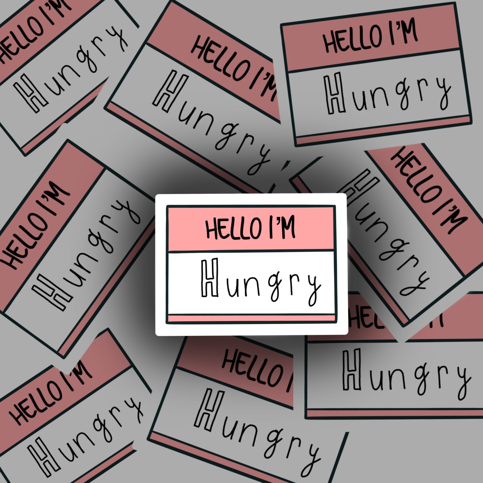 Hello I'm Hungry Sticker Stickers for Laptop Stickers - Etsy
