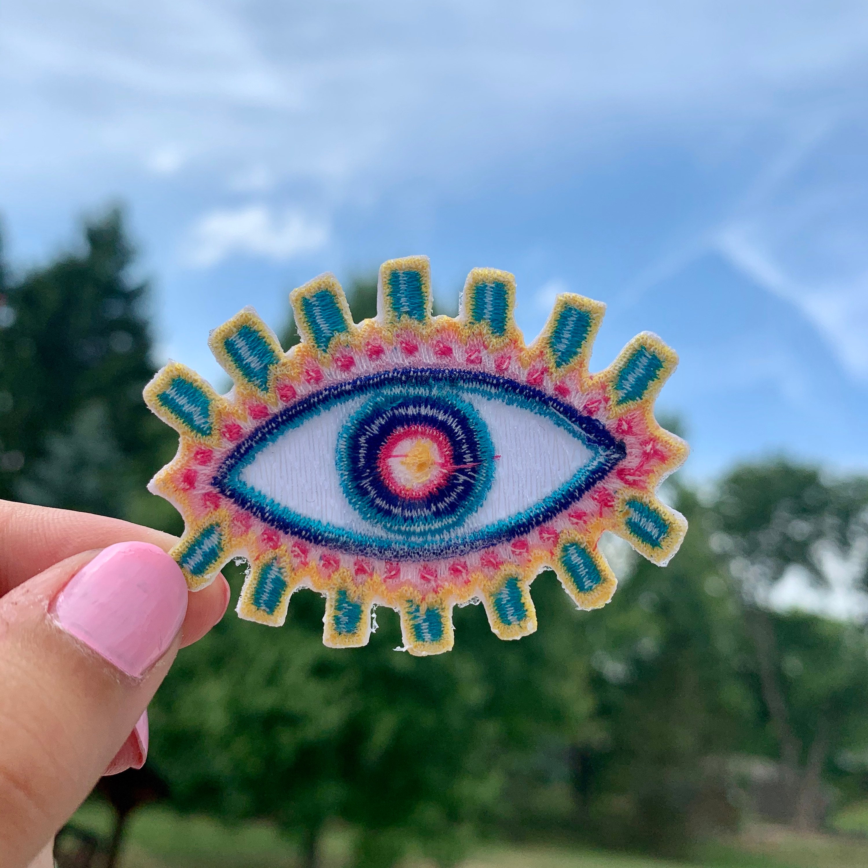 Boho Eye Patch Patches for Hats Patches Iron On Patches for - Etsy