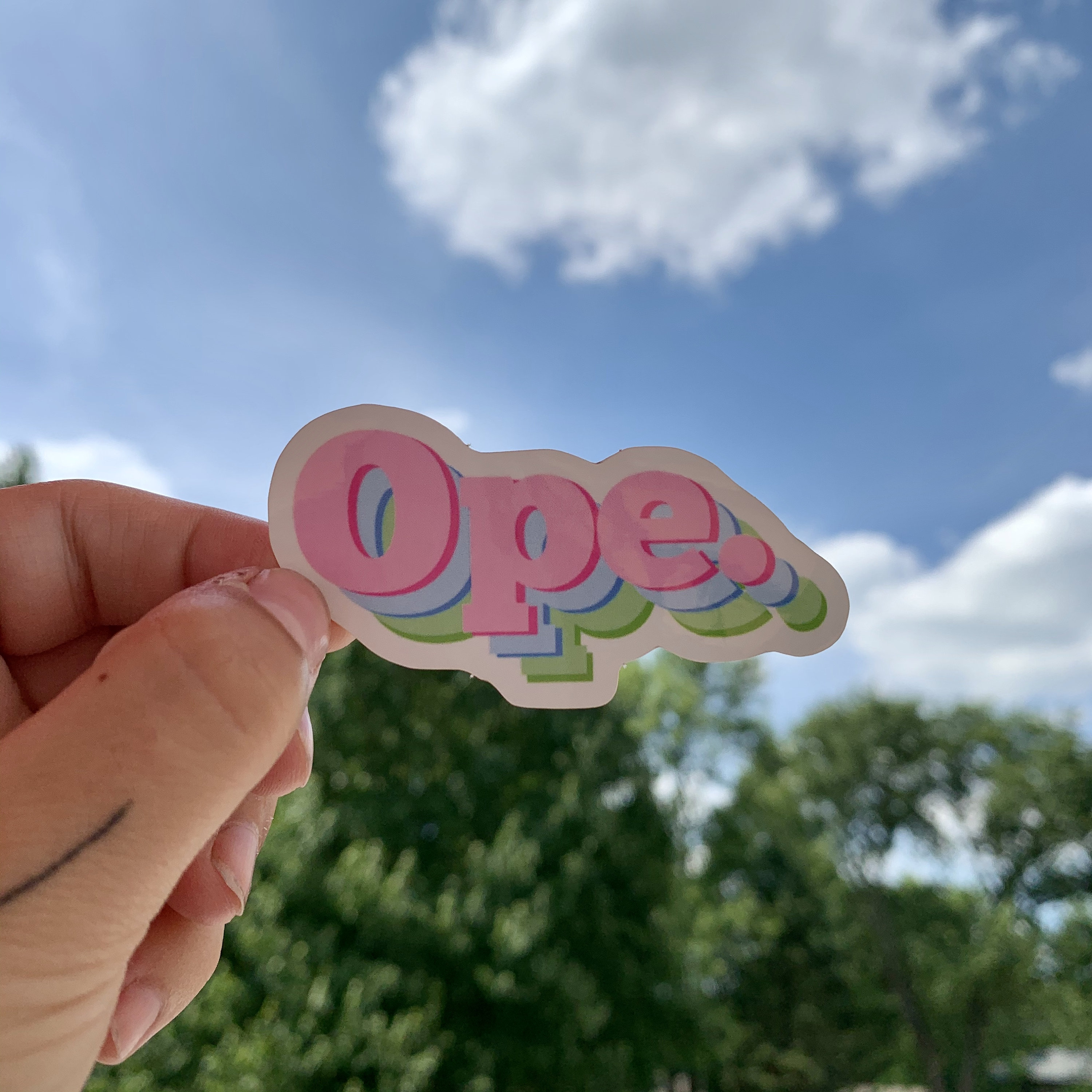 Ope Sticker Stickers for Laptop Stickers for Hydroflask - Etsy UK