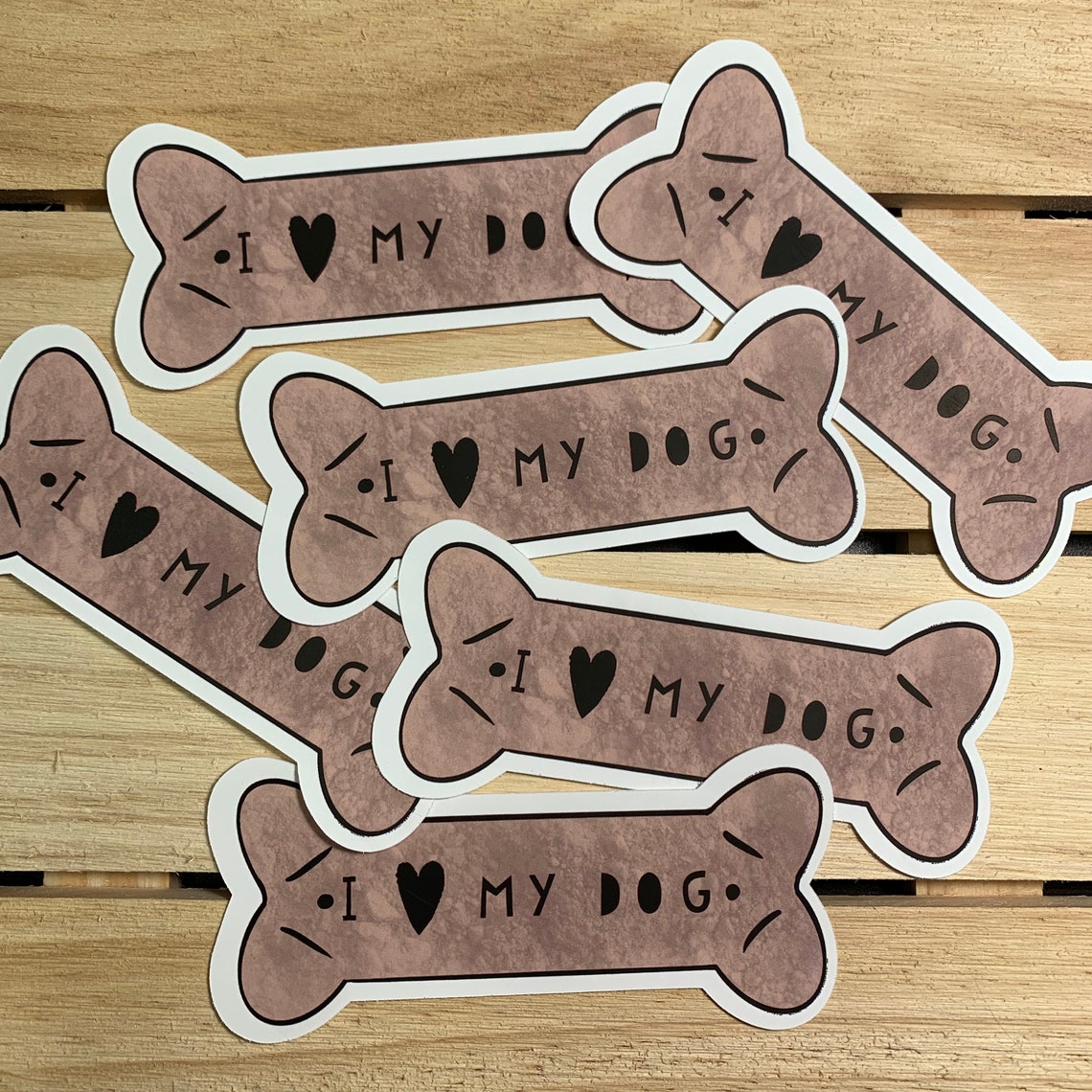 I Love My Dog Sticker Dog Mom Sticker Stickers for Laptop - Etsy