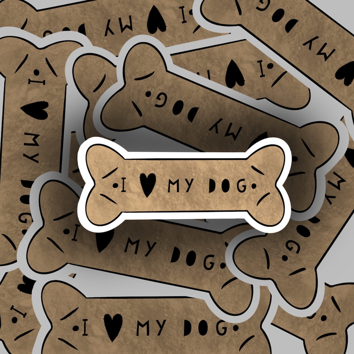 I Love My Dog Sticker Dog Mom Sticker Stickers for Laptop - Etsy