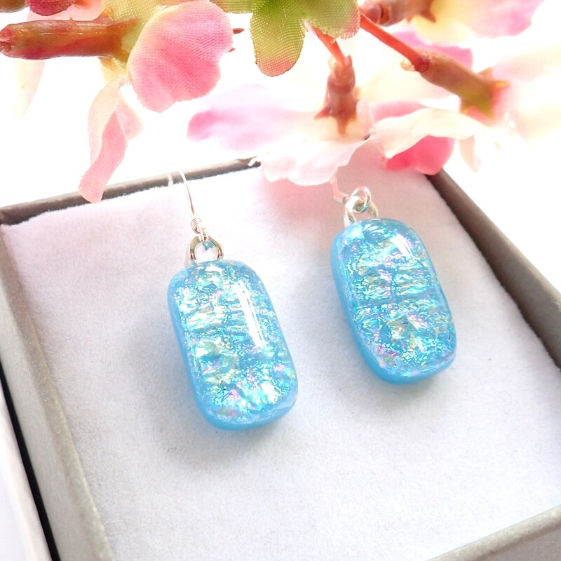Ice Blue Earrings - Etsy