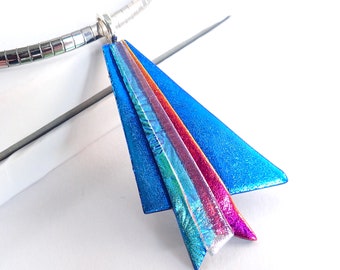Triangle Prism Necklace - Etsy