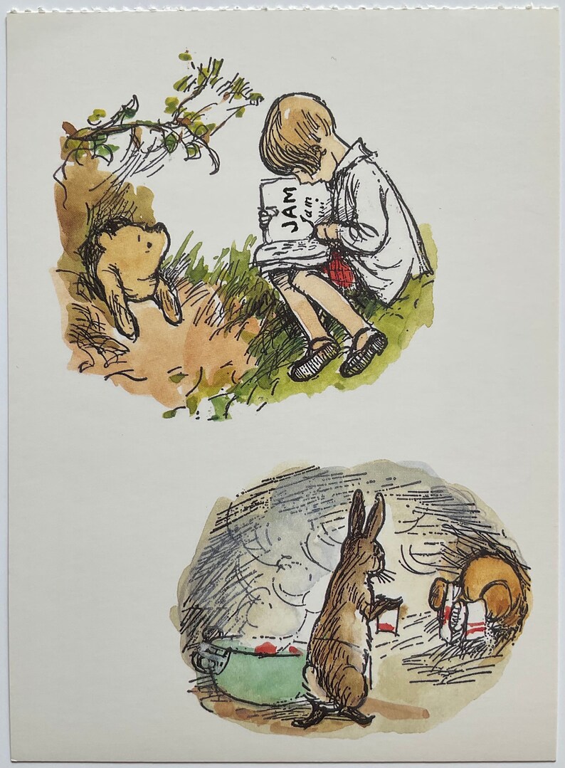 Winnie The Pooh Christopher Robin Rabbit Disney 1991 | Etsy