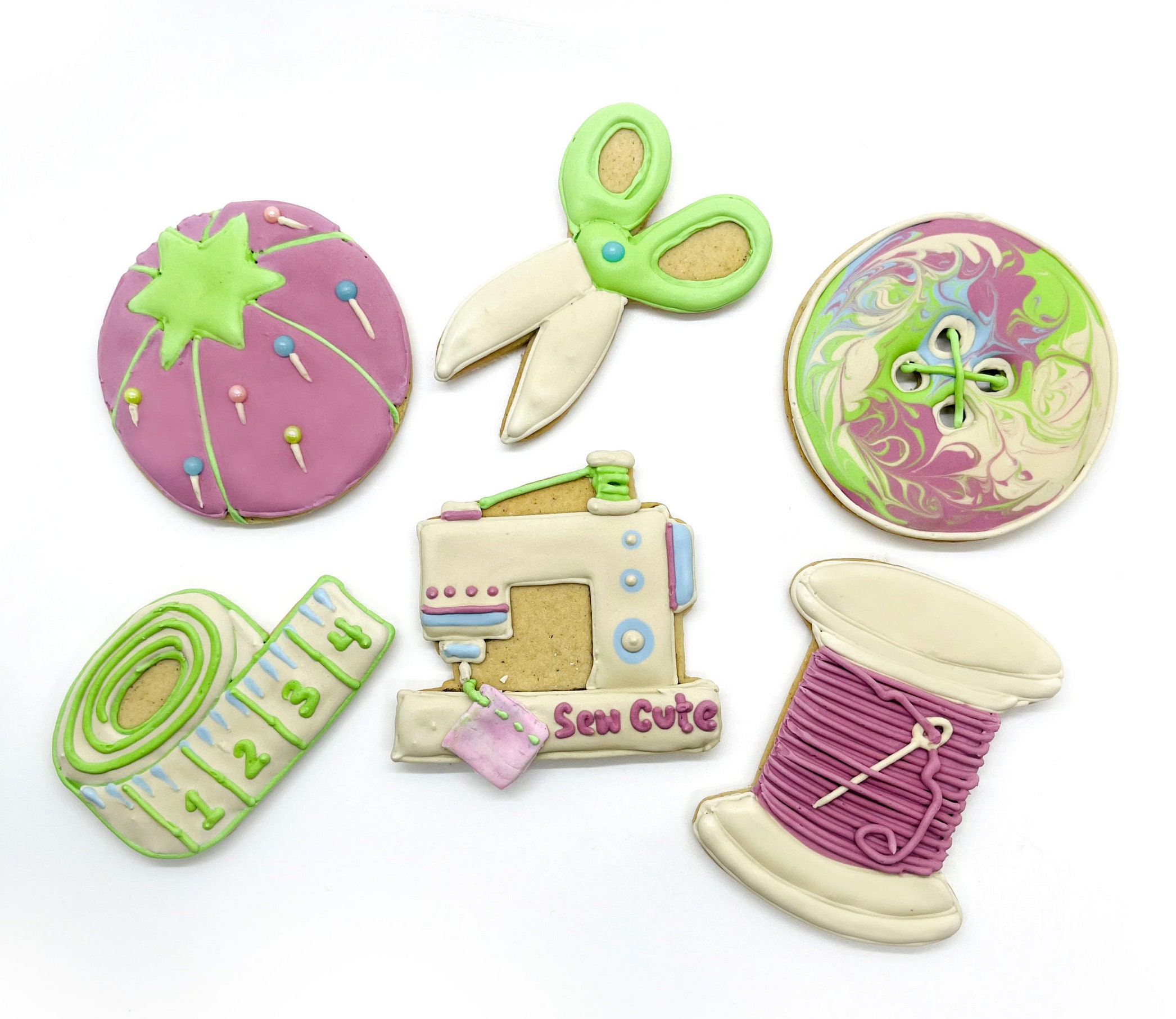 Sewing Theme Cookie Decorating Kit, DIY Craft Cookies - Etsy
