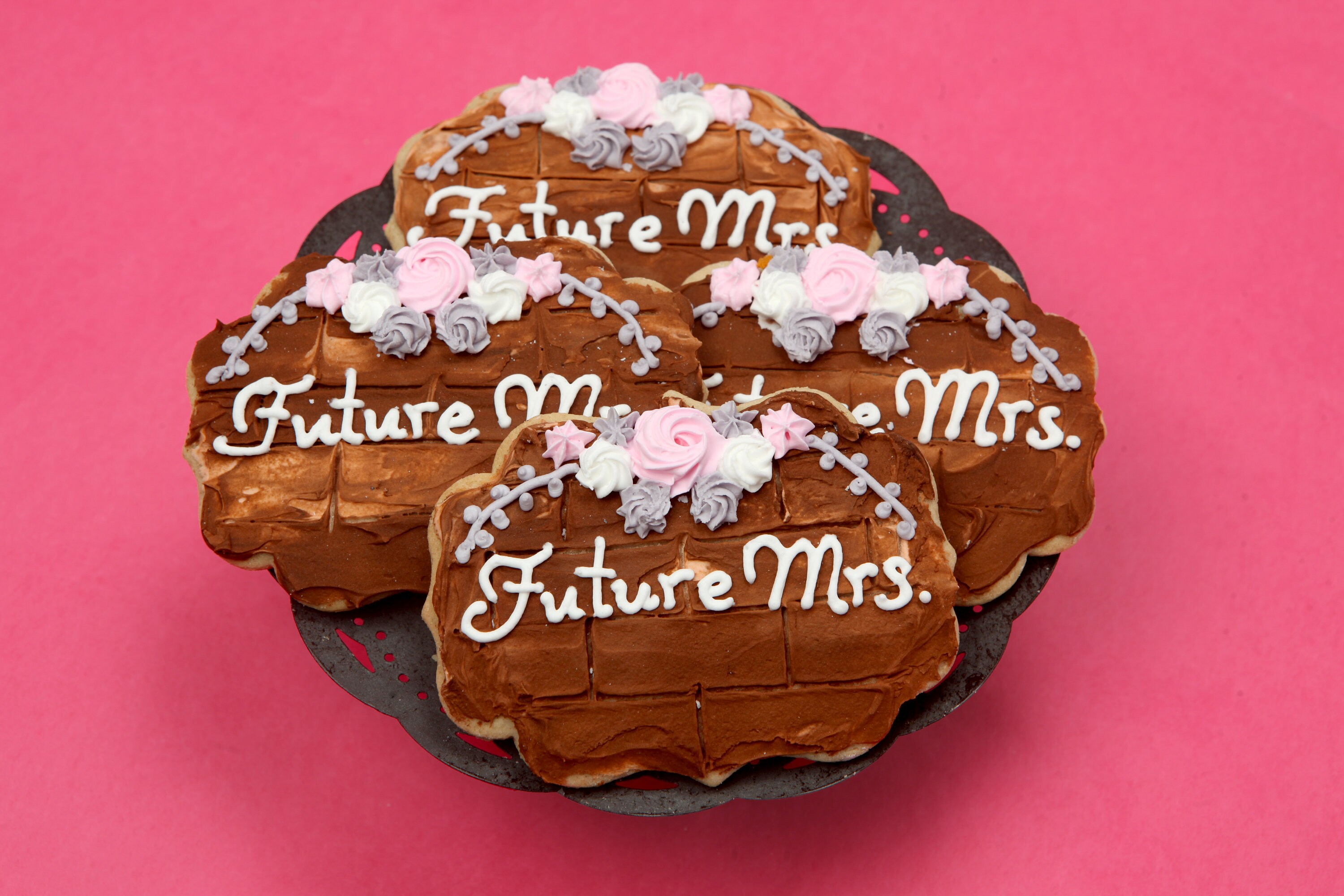 12 Future Mrs Plaque Iced Cookies Great for: | Etsy