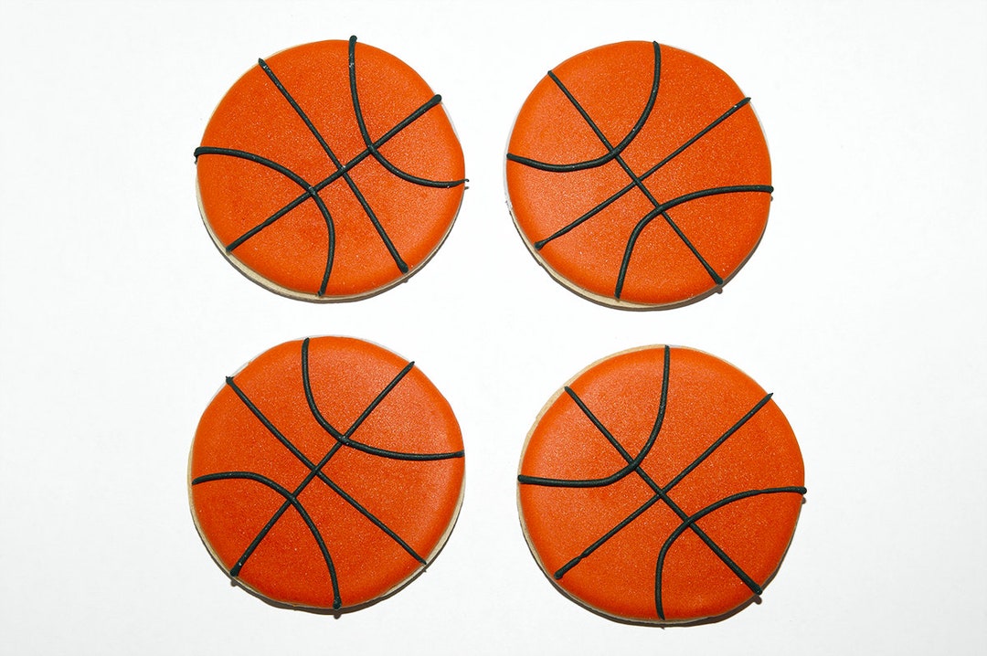 12 Basketball Iced Cookies Great for Basketball Party, NBA Theme, Party ...