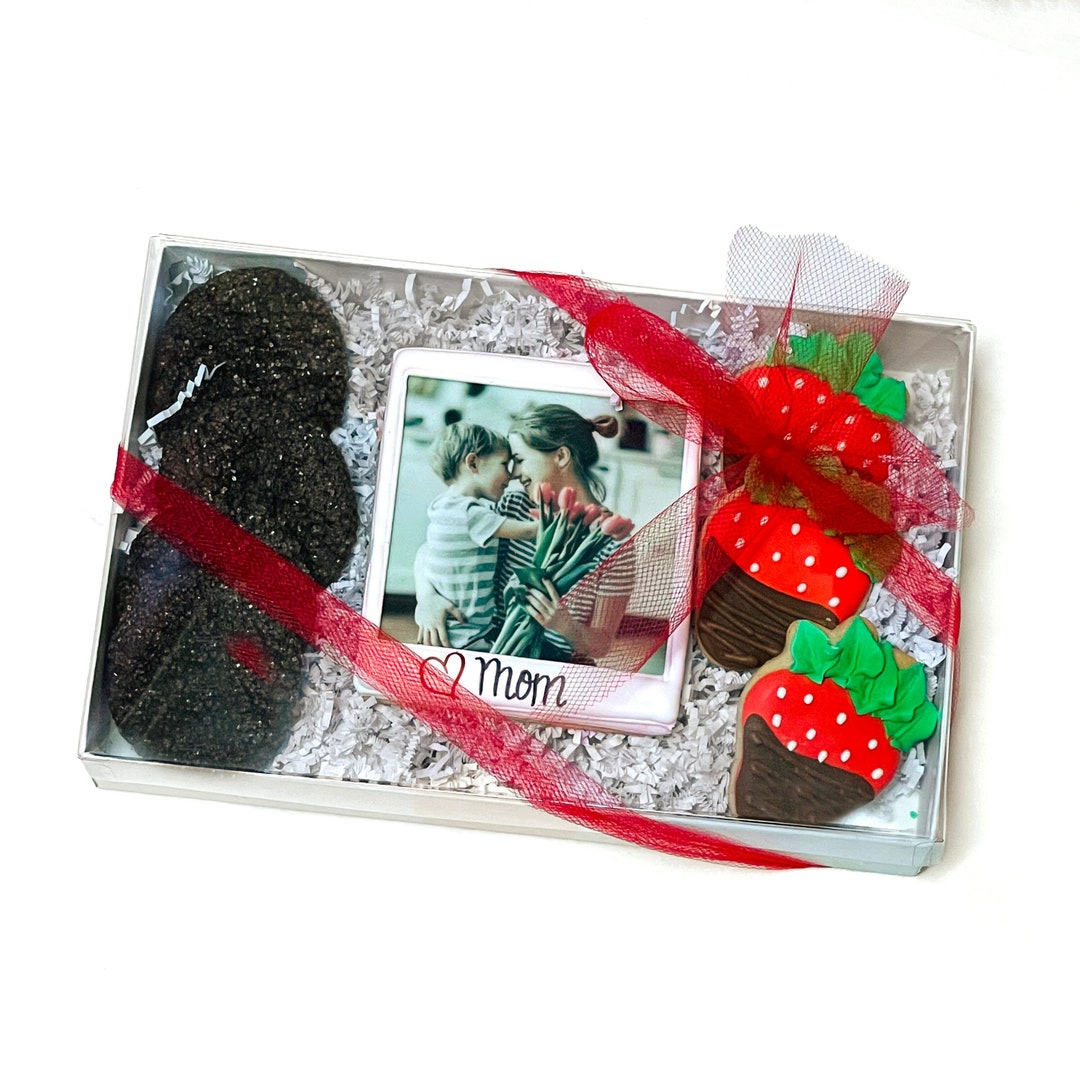 Mother's Day Photo Cookie Set, Photo Cookie, Gift for Mom, Photo ...
