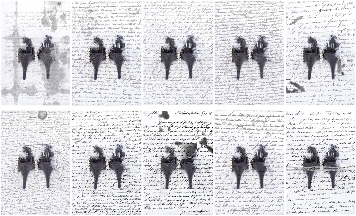 Vintage Handwritten Letter Overlays and Photoshop Brushes | Etsy