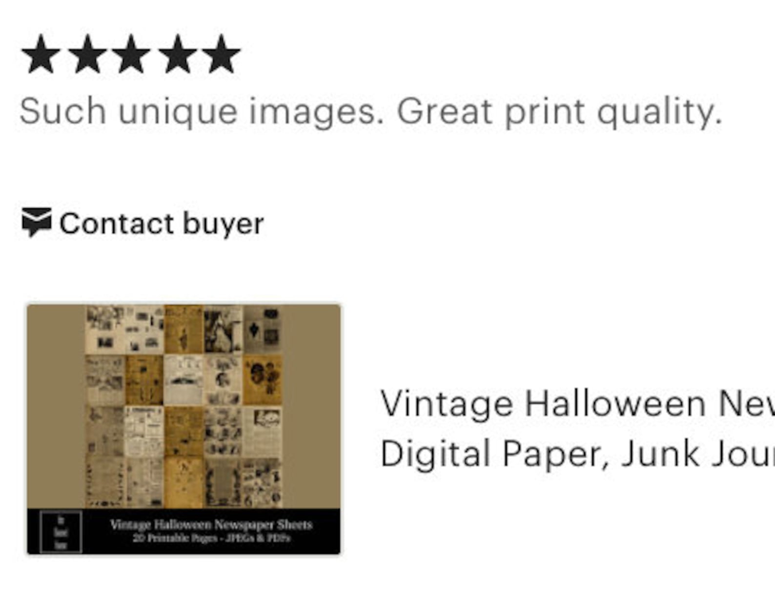 Vintage Halloween Newspaper Collage Sheets - Ephemera Download Bundle ...