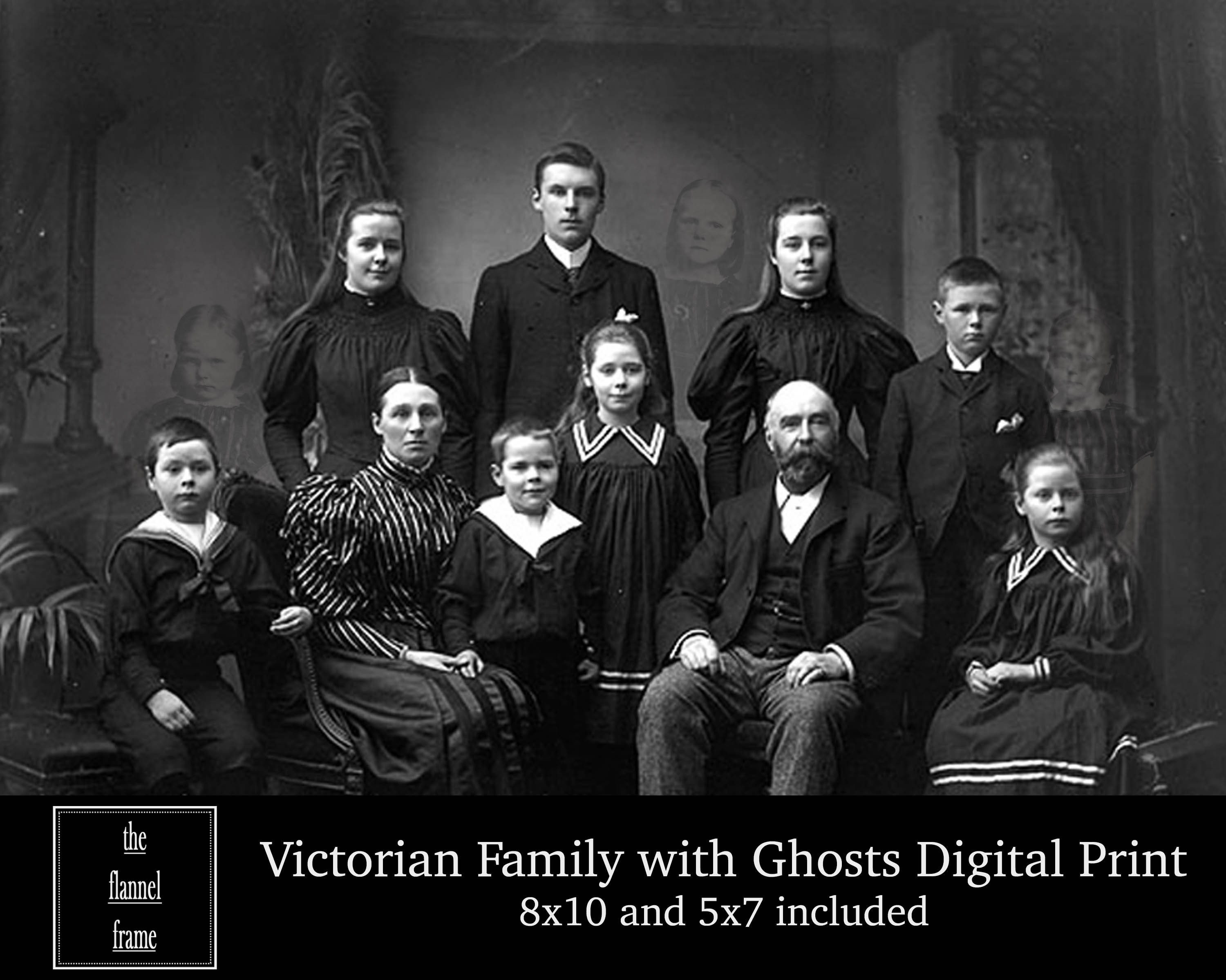 Scary Photo Decoration Creepy Picture Printable Vintage Victorian Witch ...