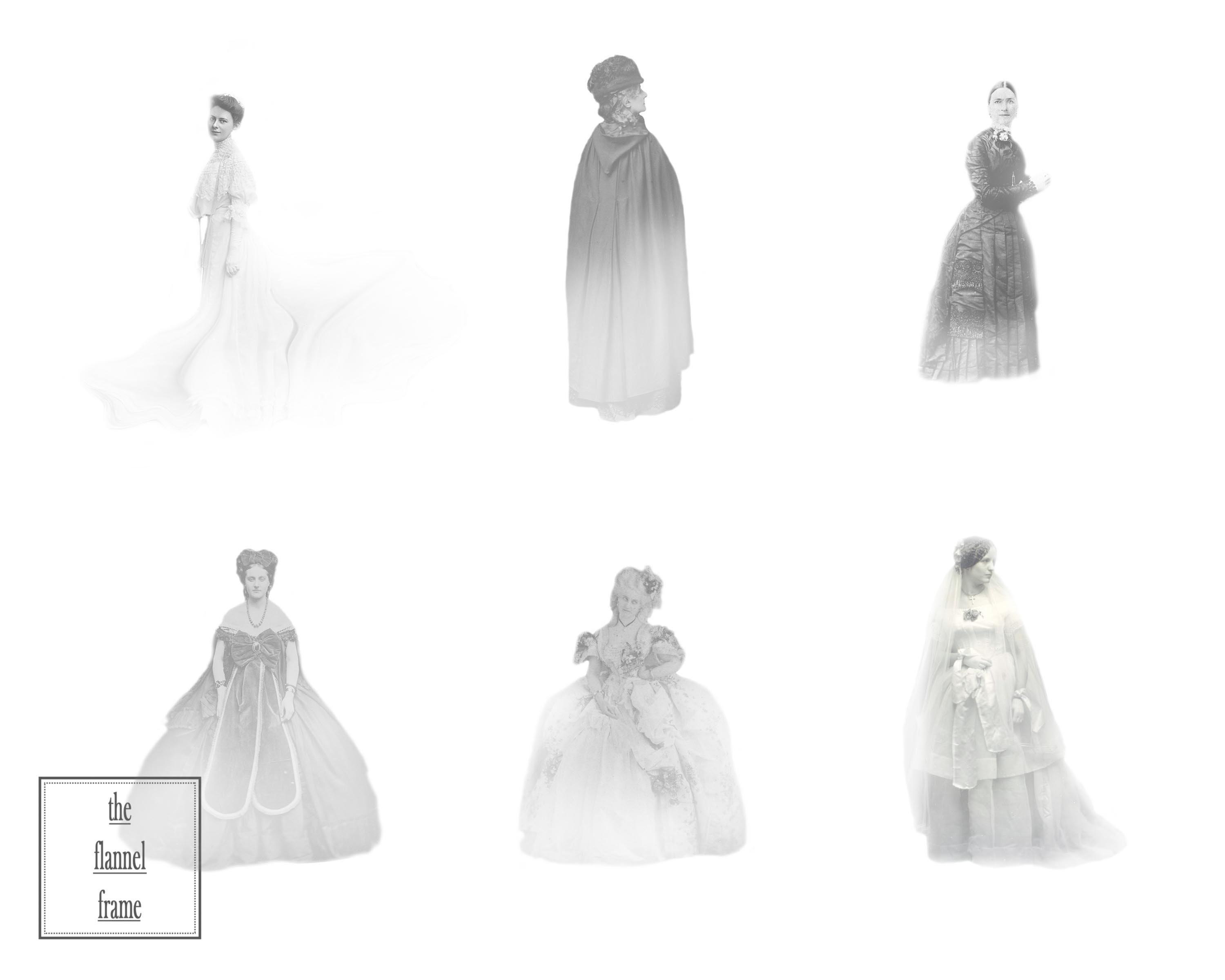 Victorian Ghost Overlays Set of 6 Instant PNG Digital | Etsy