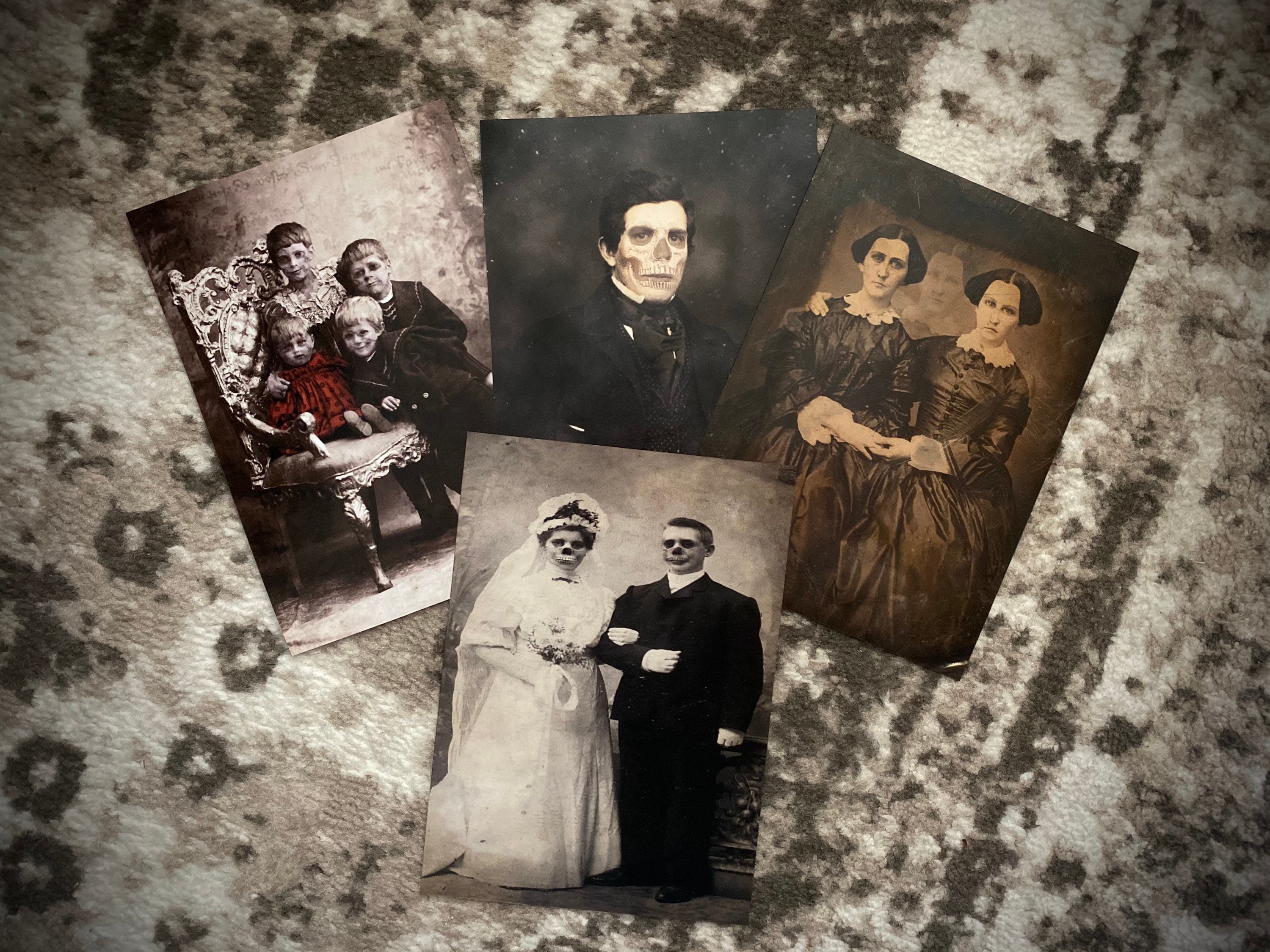 Spooky Victorian Ghost Wedding Portrait Halloween Photograph | Etsy