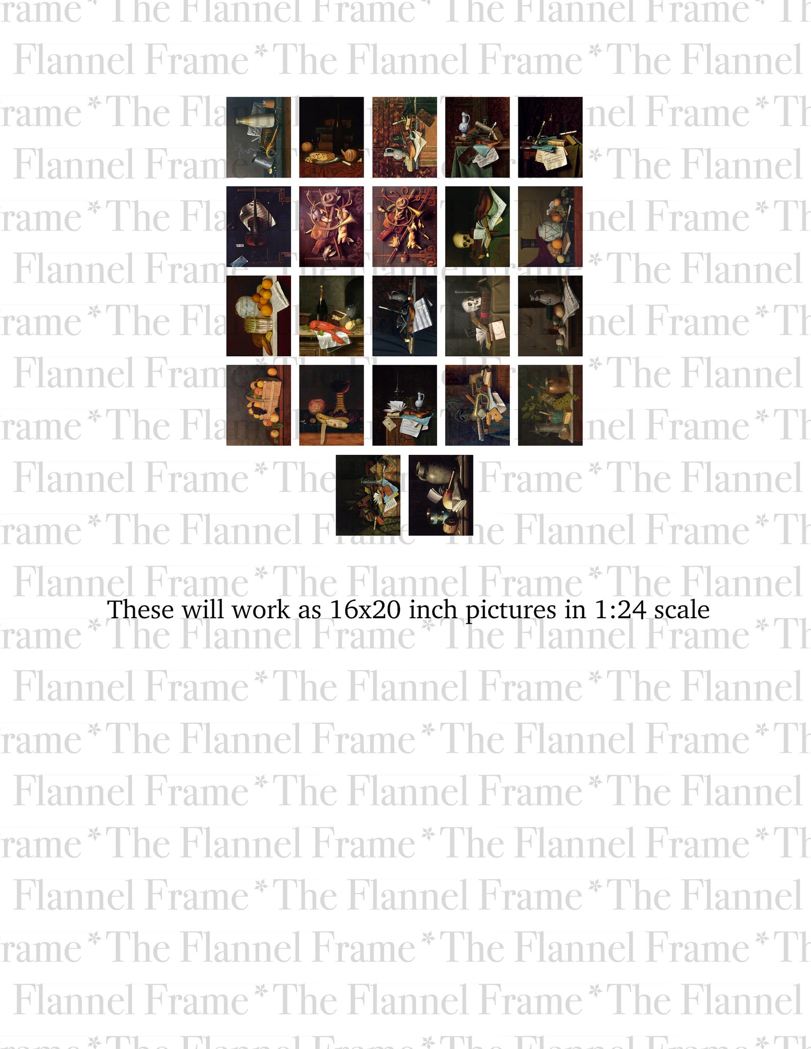 Dollhouse Miniature Still Life Oil Paintings 22 Vintage - Etsy