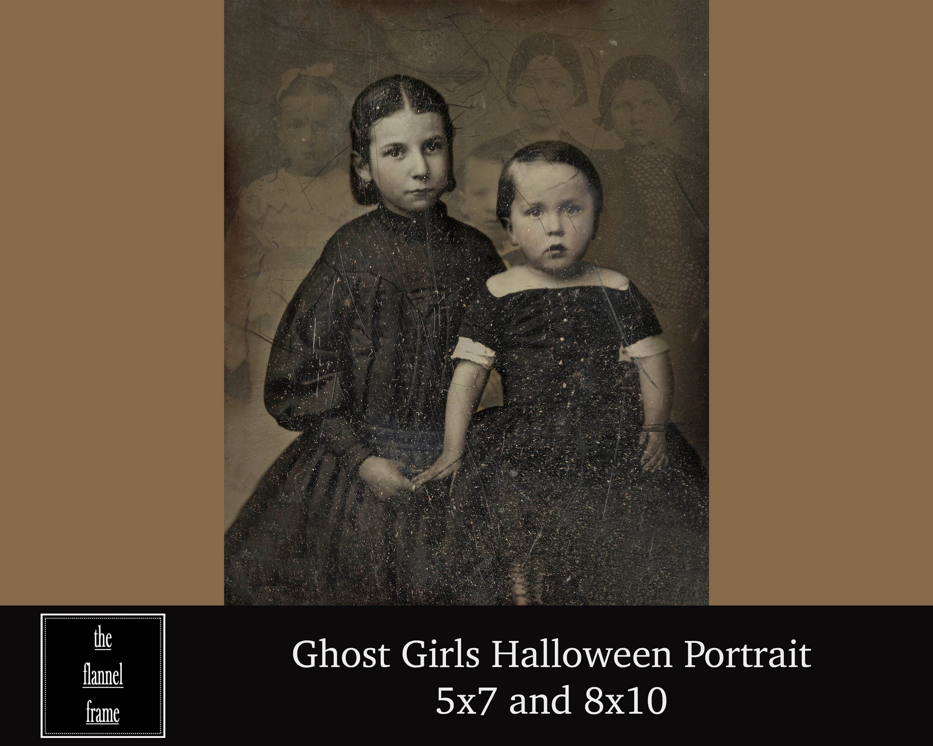 Vintage Halloween Portrait - Creepy Girls and Ghosts Victorian ...