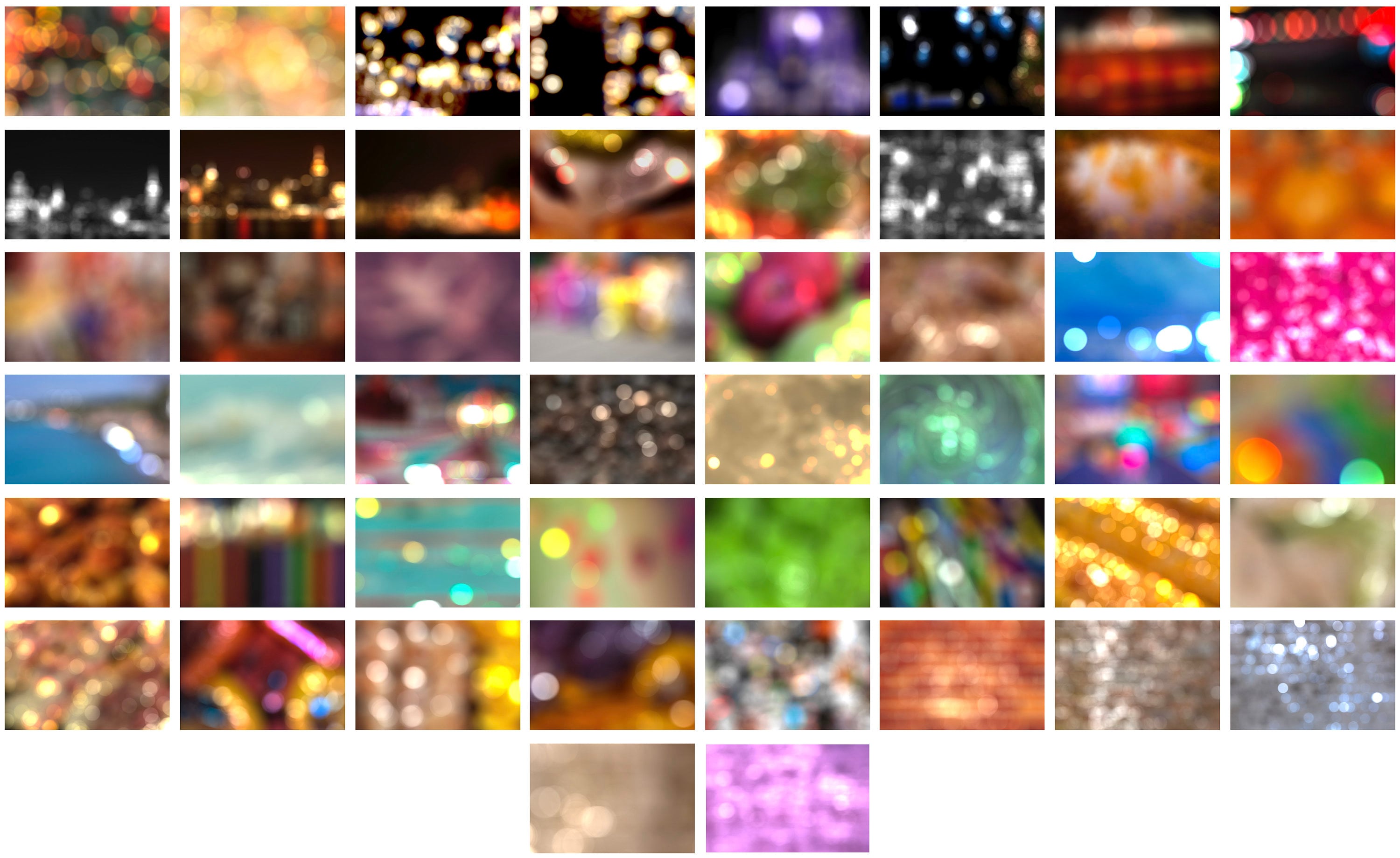 100 Bokeh Overlays Colorful Variety Package Blurred | Etsy