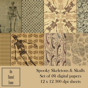 Halloween Digital Paper Set- Instant Download - 12 X 12 Vintage ...