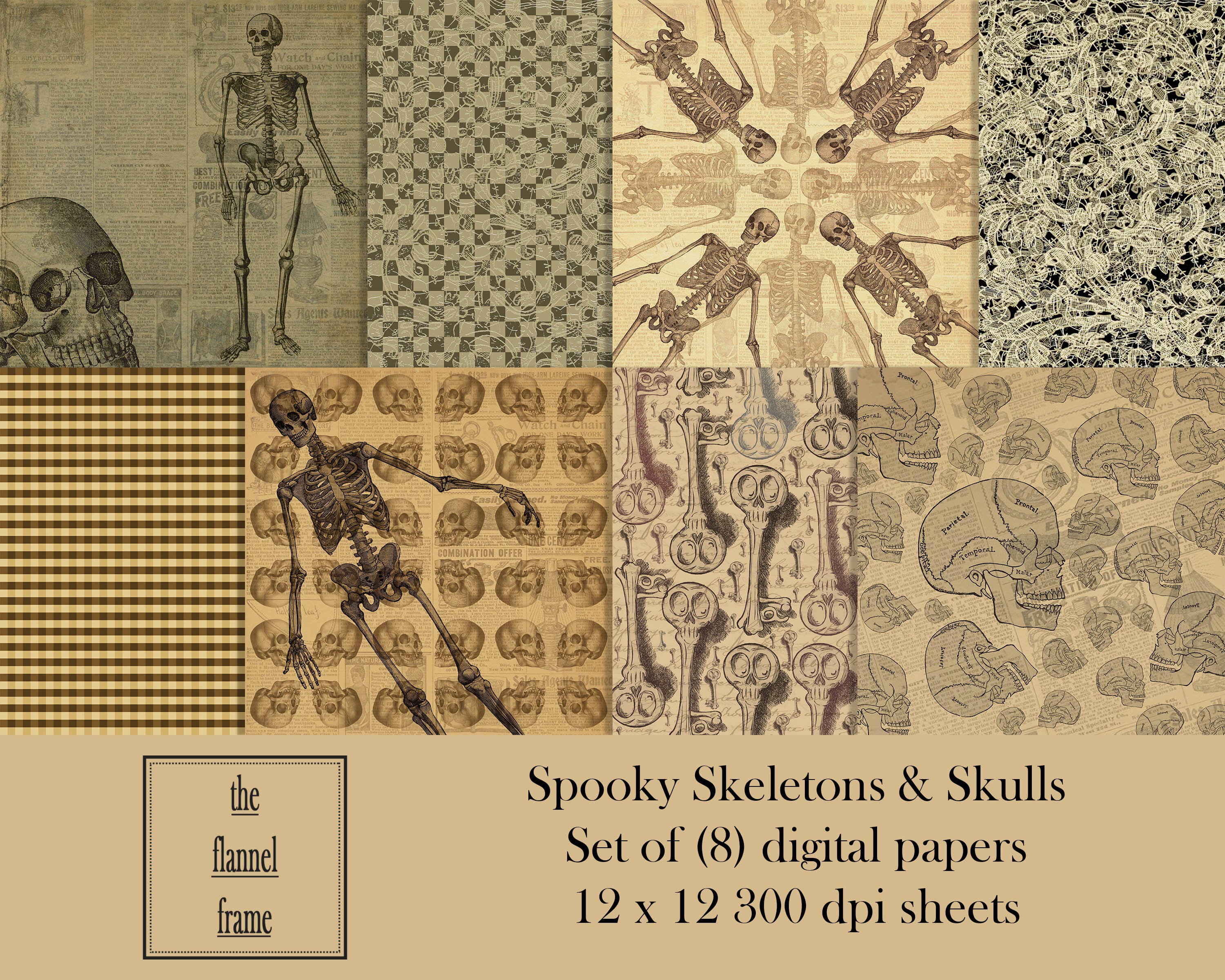 Halloween Digital Paper Set Instant Download 12 X 12 - Etsy