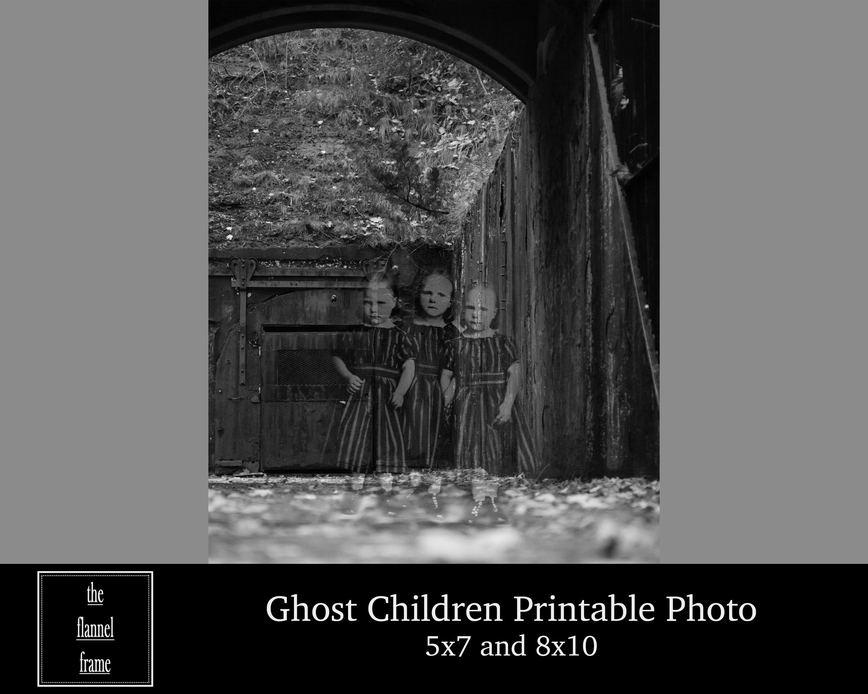 Spooky Vintage Halloween Photograph Victorian Ghost Children | Etsy