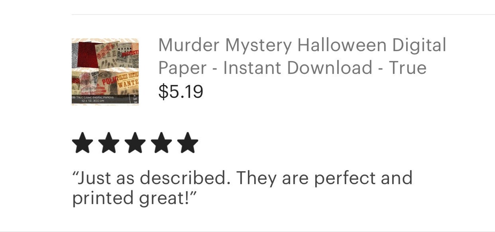 Murder Mystery Halloween Digital Paper Instant Download - Etsy