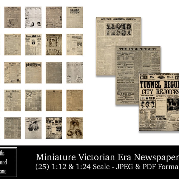 Antique Newspaper - Etsy