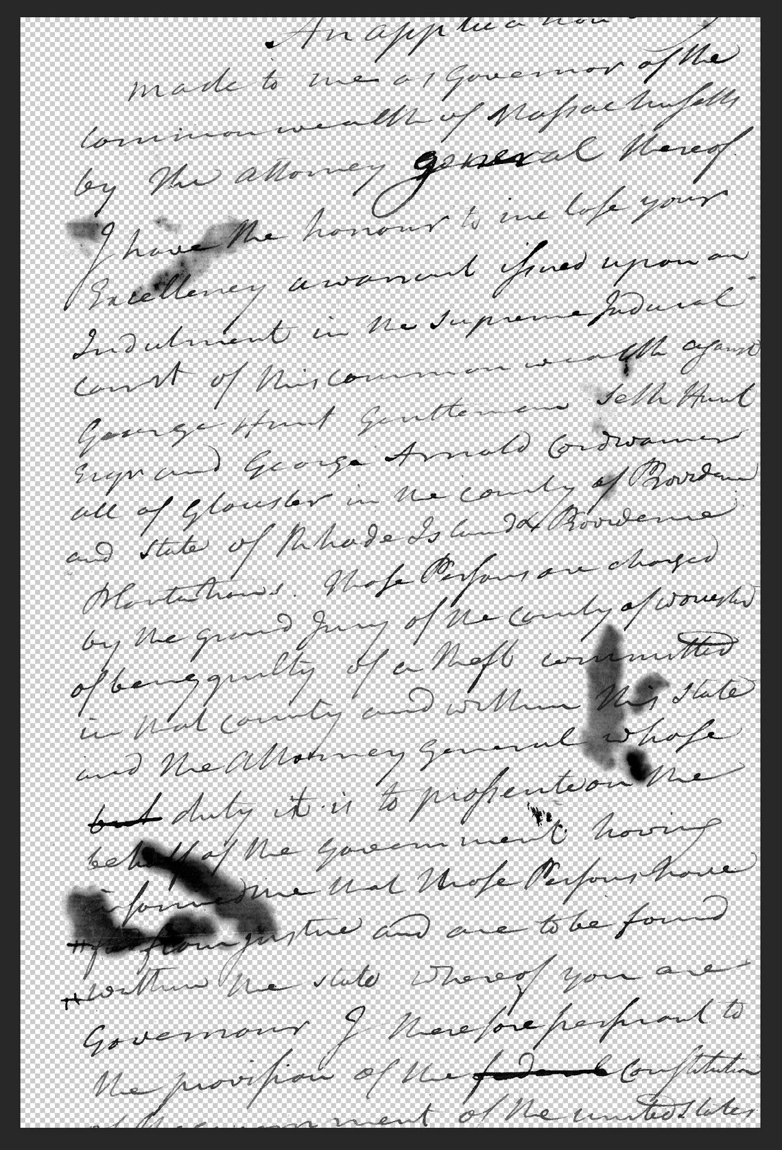 Vintage Handwritten Letter Overlays and Photoshop Brushes - Etsy