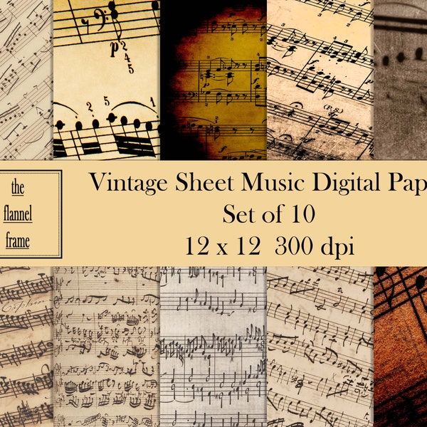 Music Pages Overlays - Etsy
