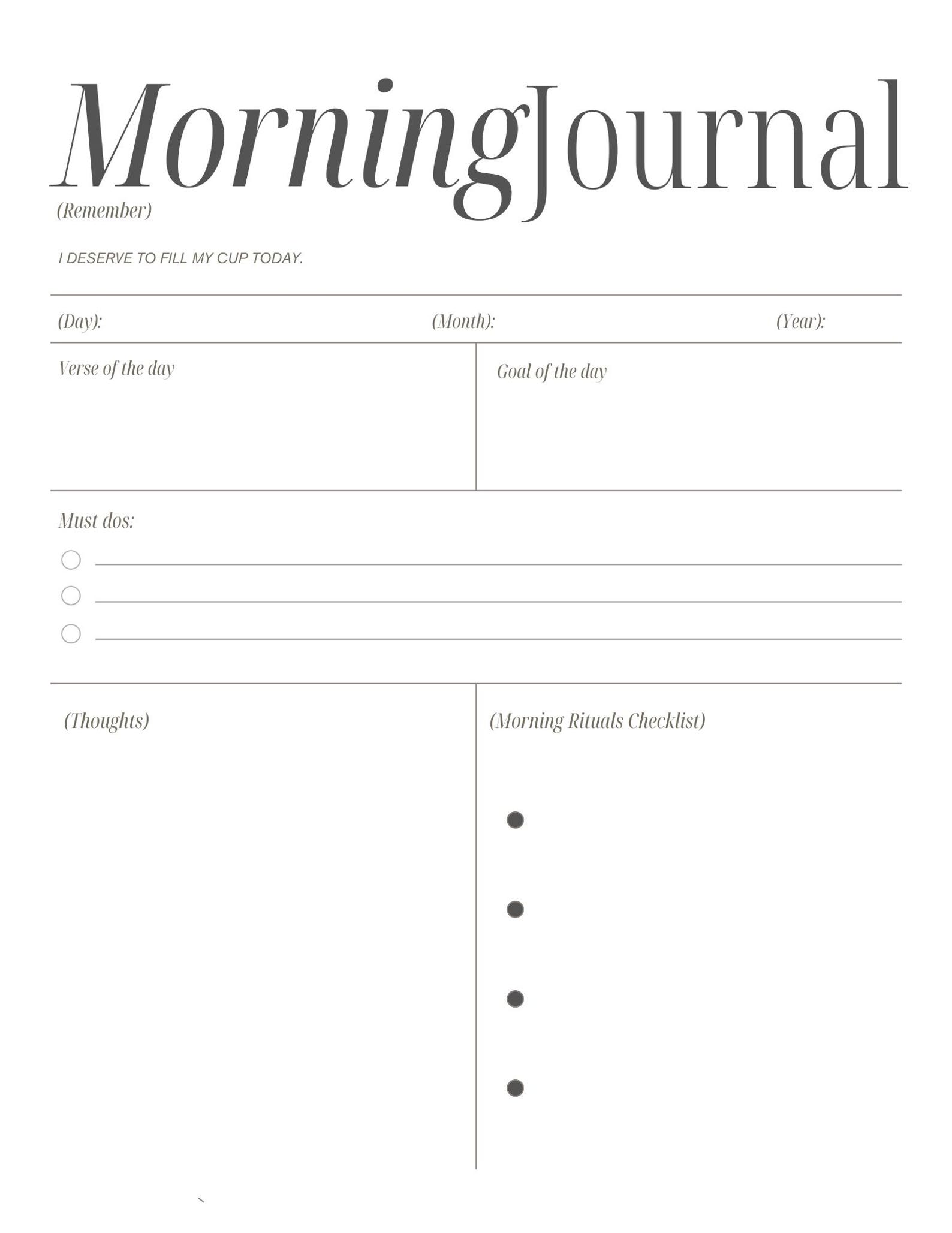 Morning Journal - Etsy