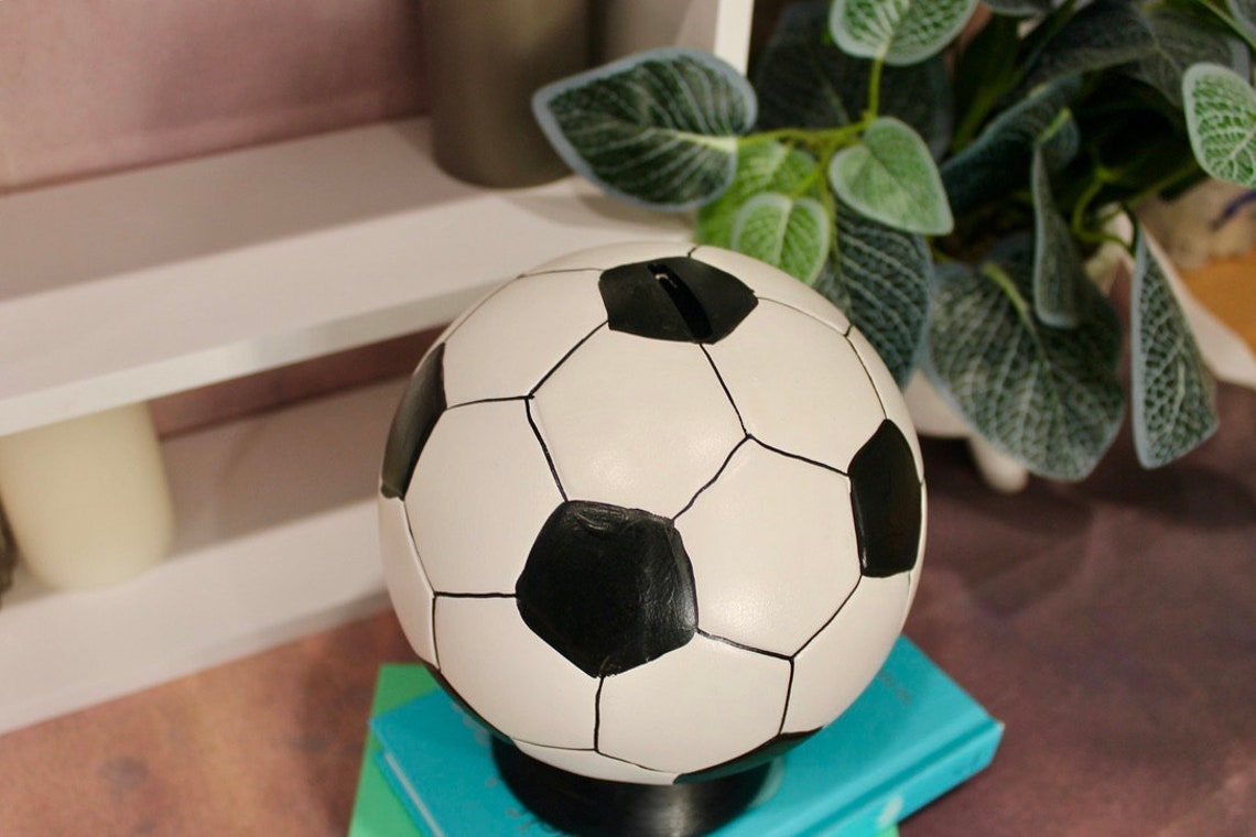 Soccer Ball Money Box With Plug - Etsy