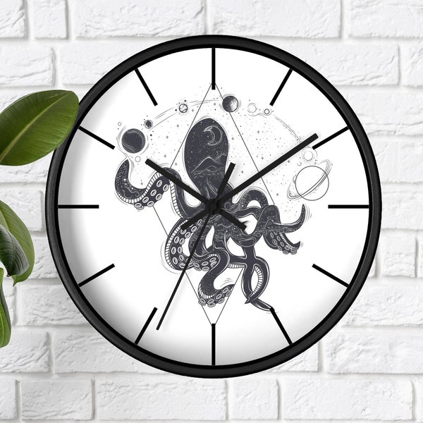 Octopus Wall Clock - Etsy