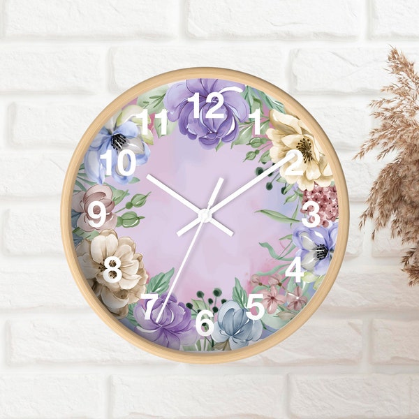 Purple Clock - Etsy