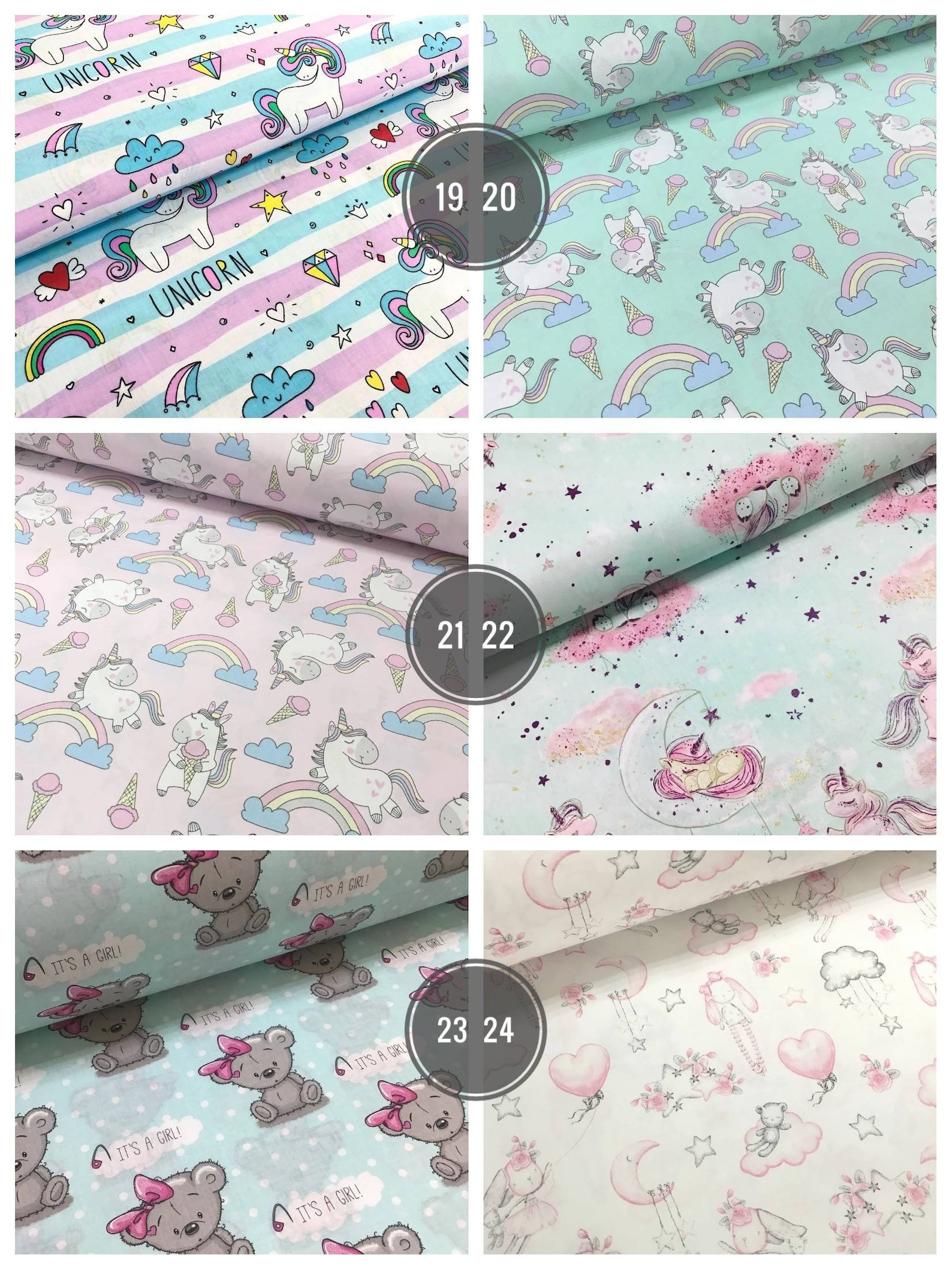 Baby fabric cotton Fabric baby girl Organic cotton fabric by | Etsy