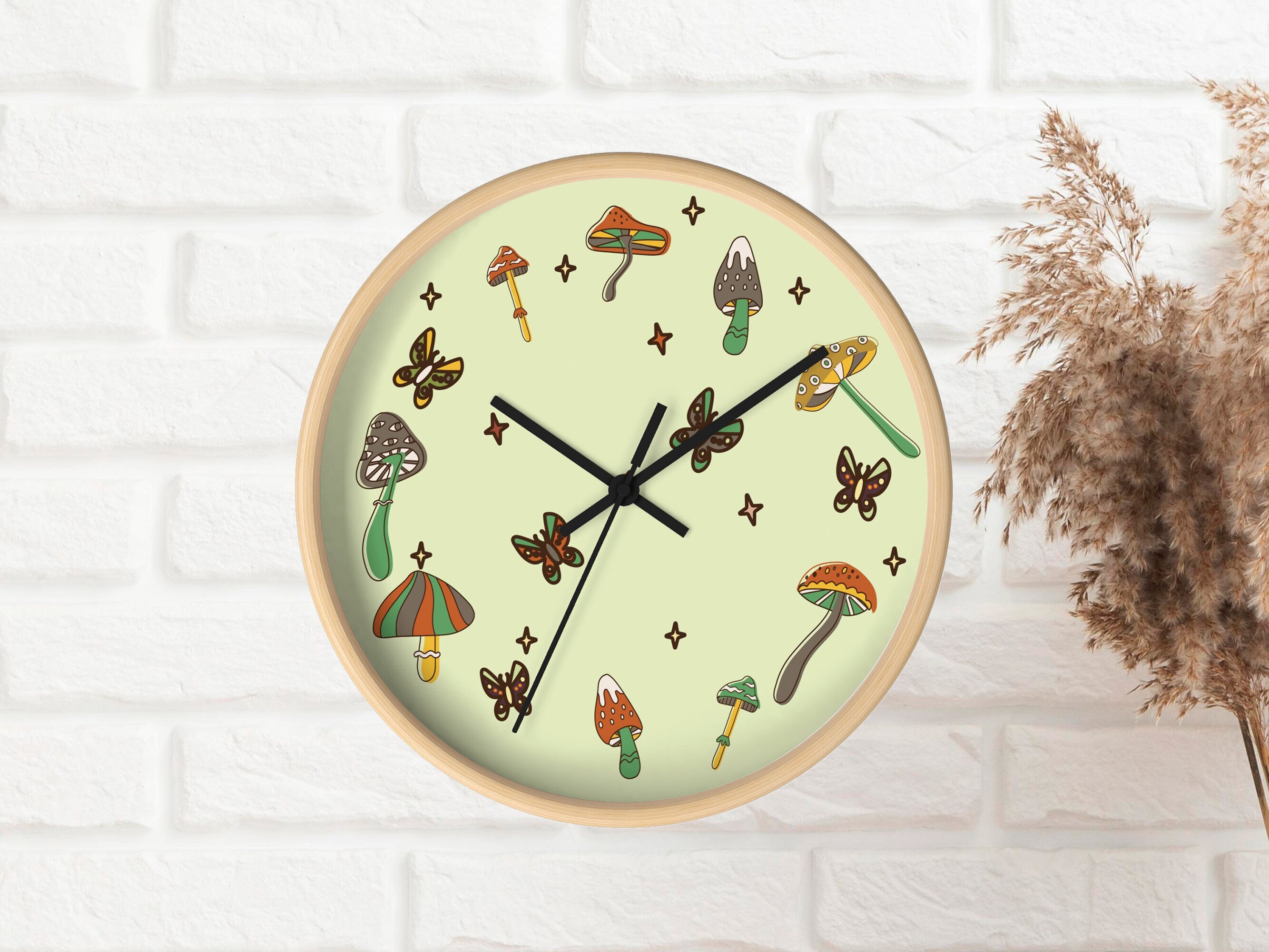Arredamento per la casa dei funghi, orologio da parete dei funghi ...