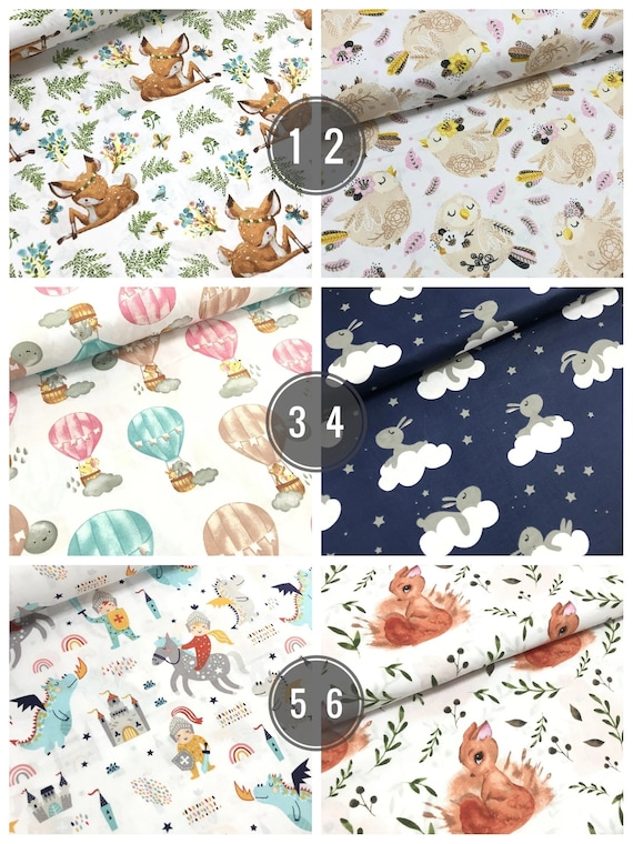 Baby fabric cotton Fabric baby girl Organic cotton fabric by | Etsy